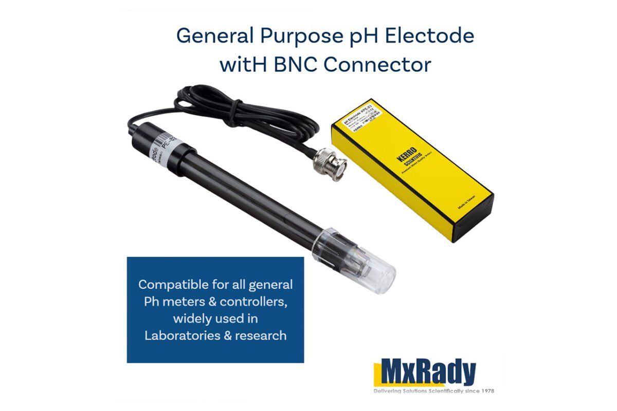 pH Electrode, Gerneral Purpose, BNC Connector, Epoxy Body Gel Filled ...