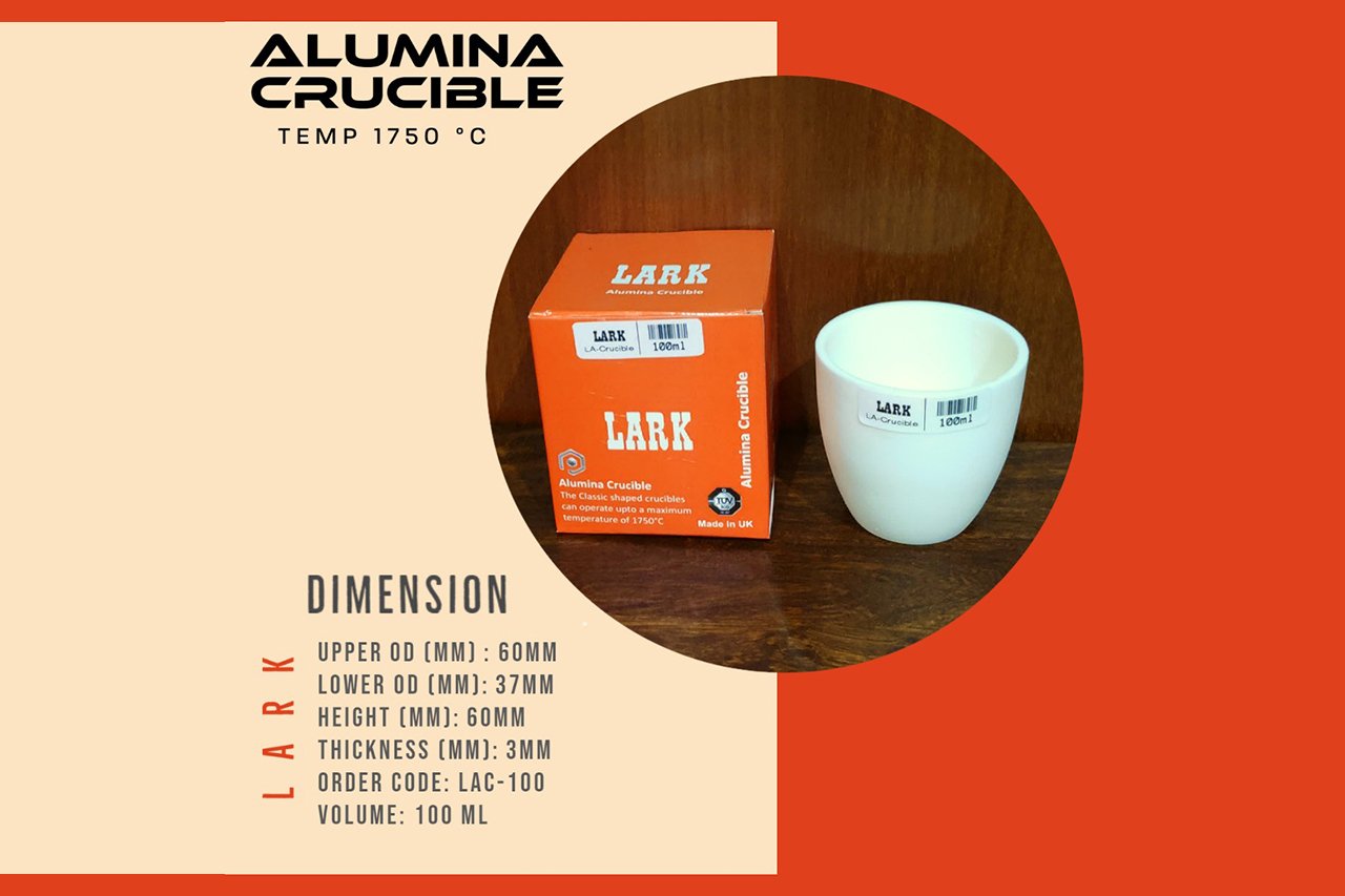 Alumina crucible 100ml - Kerroscale